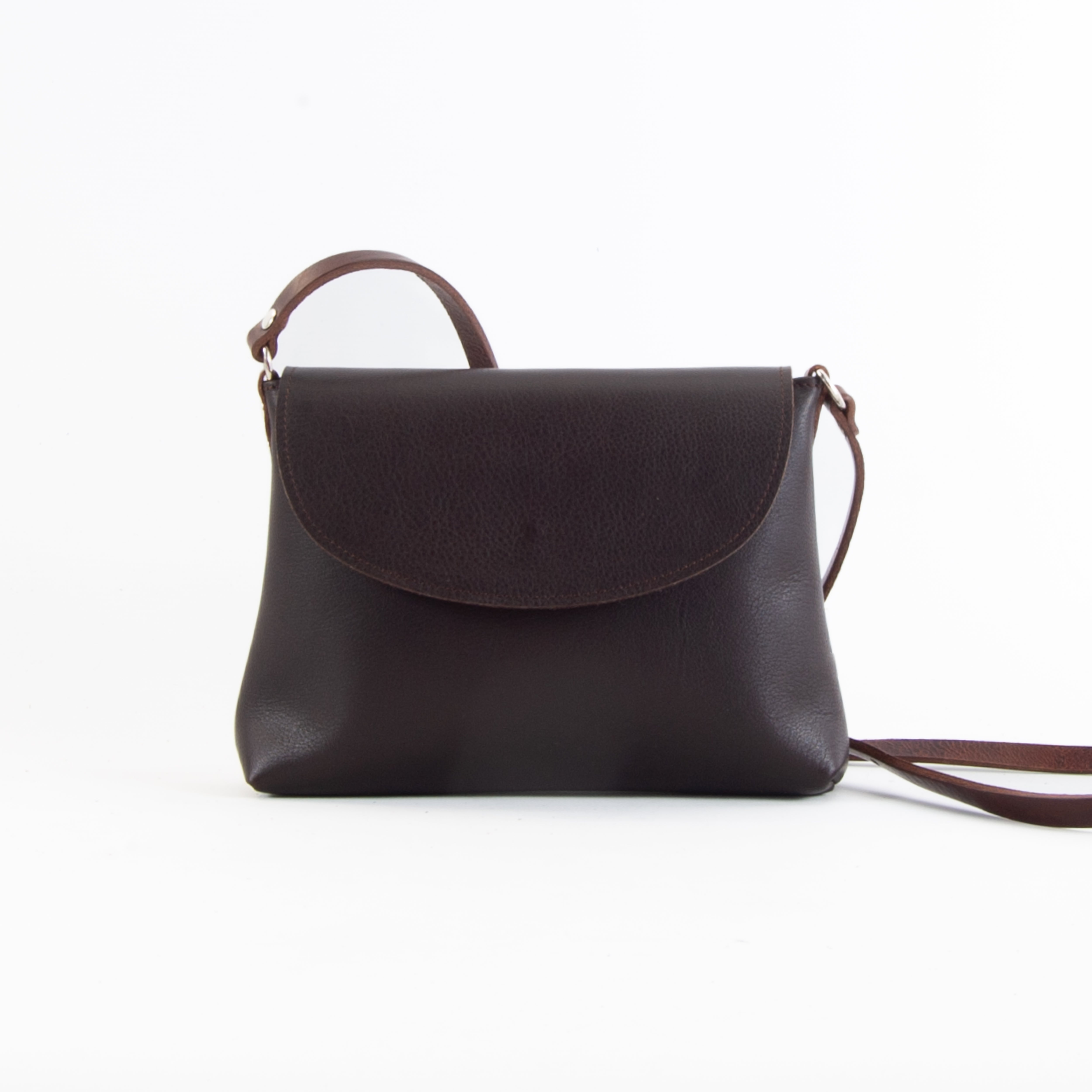 Soft Brown Leather Flap Over Bag – TILT//SHIFT Leatherworks