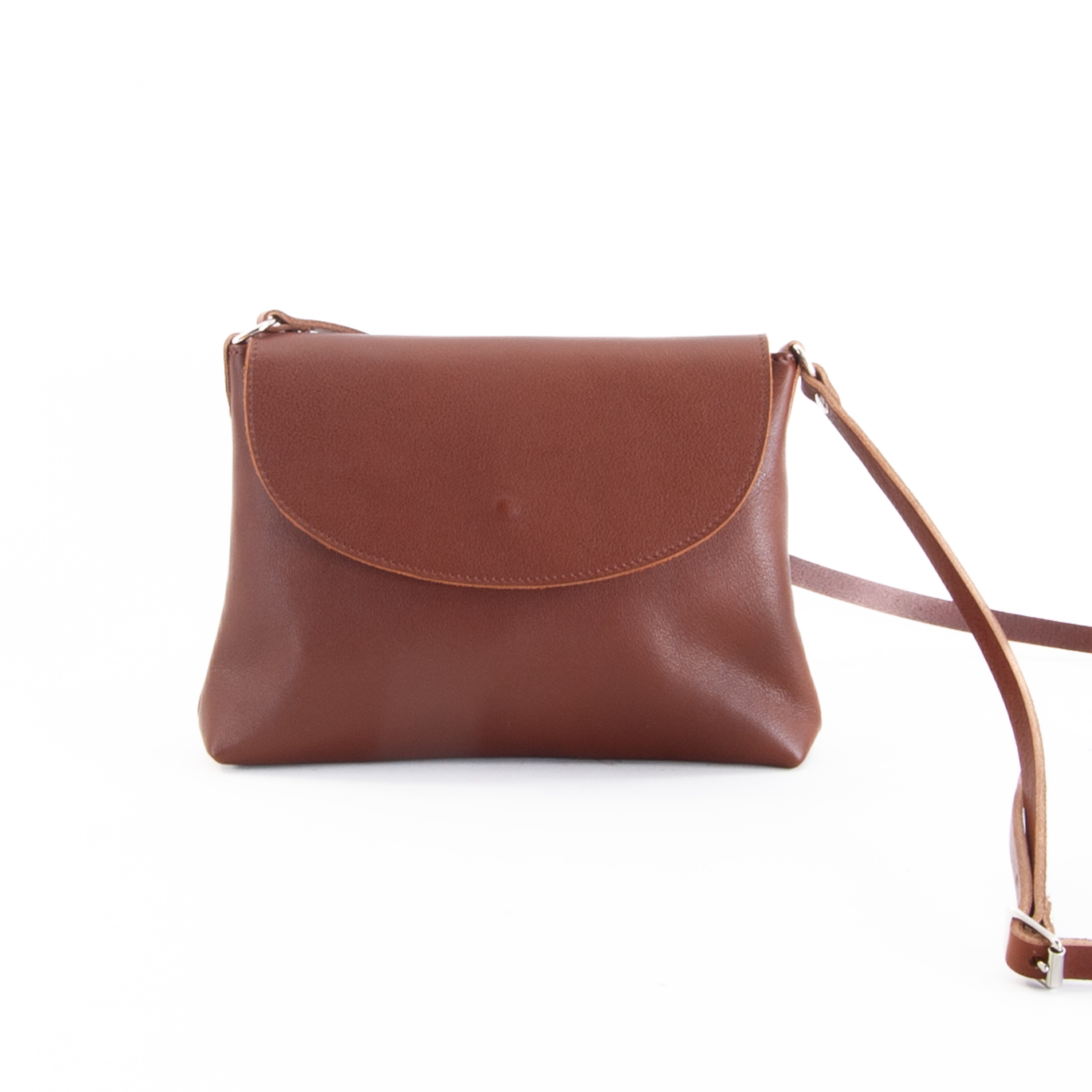 Soft Tan Leather Flap Over Bag – TILT//SHIFT Leatherworks